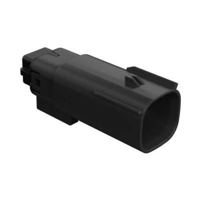 MX150 Mat-Sealed Male Connector Assembly, Dual Row, 6 Circuits, Keying Option C, without Connector Position Assurance, Dark Gray for sale
