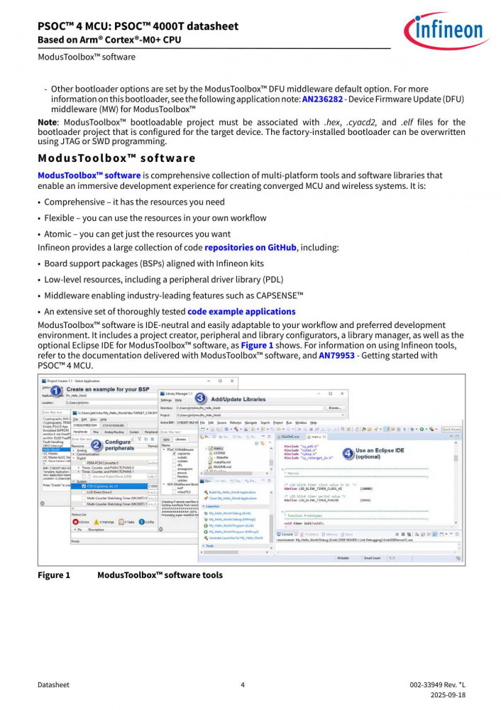 CY8C4046FNI-T412T datasheet page 4