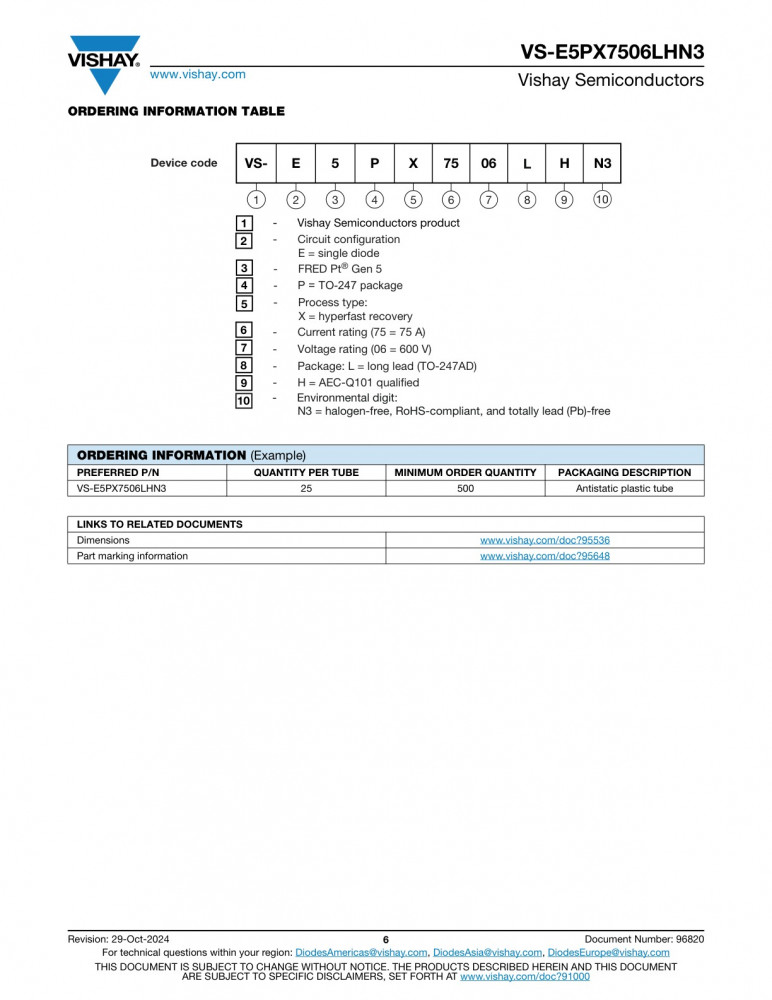 VS-E5PX7506LHN3 datasheet page 6