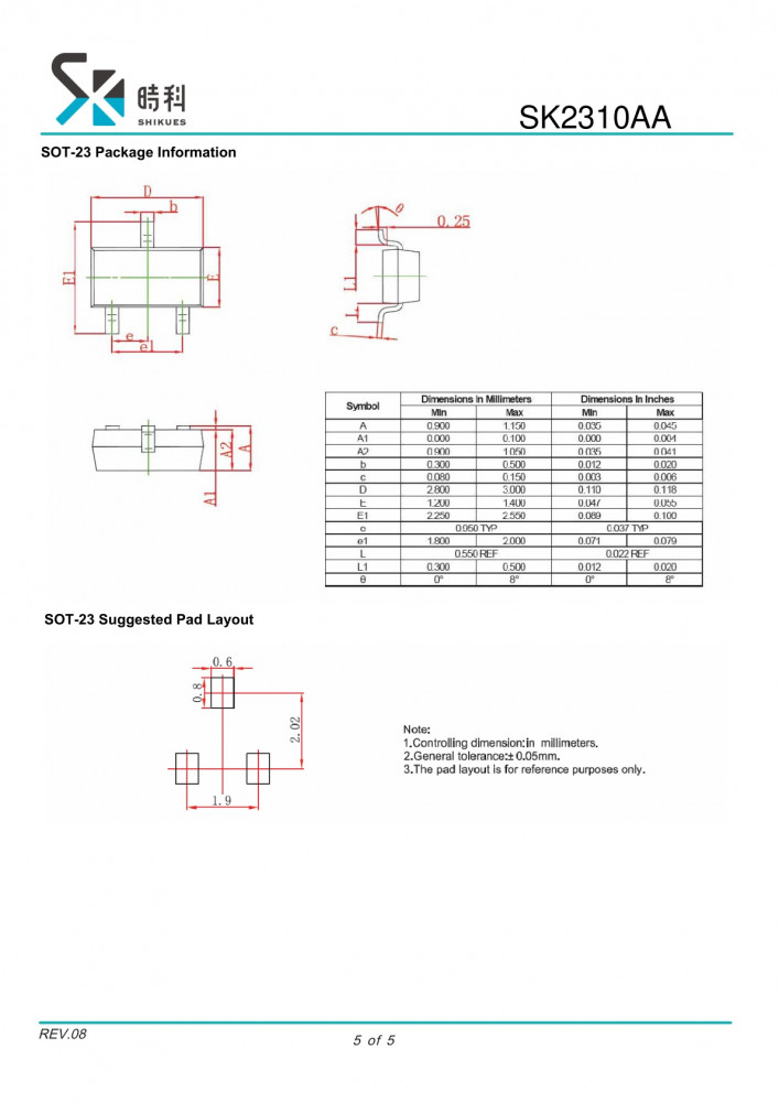 SK2310AA datasheet page 5