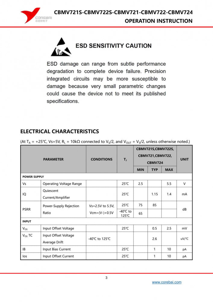 CBMV722AS8 datasheet page 3
