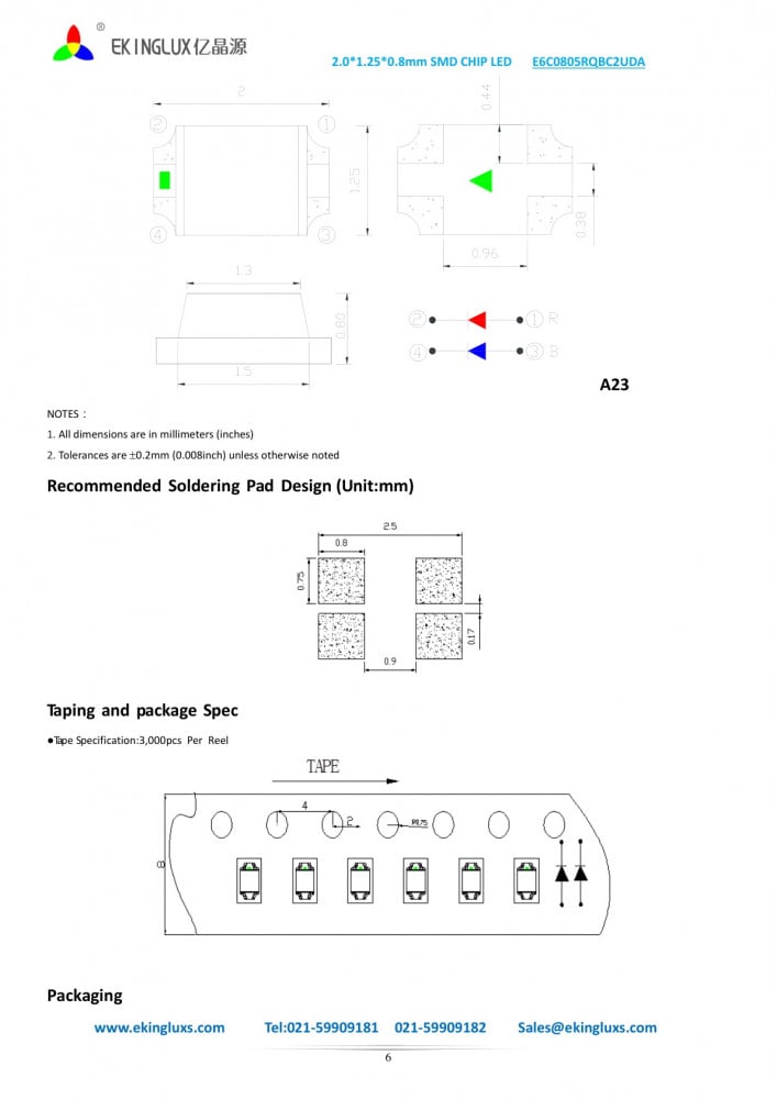E6C0805RQBC2UDA datasheet page 6