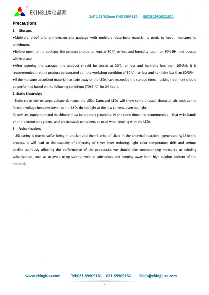E6C0805RQBC2UDA datasheet page 9