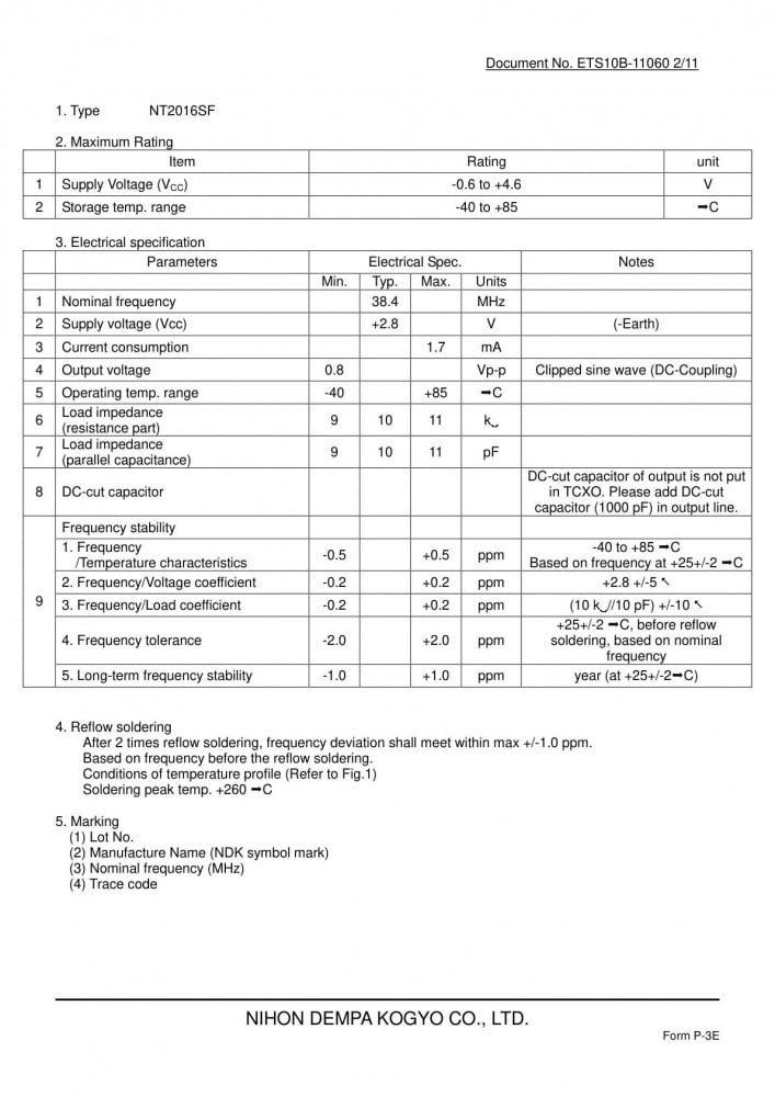 ENG5141A specification page 2