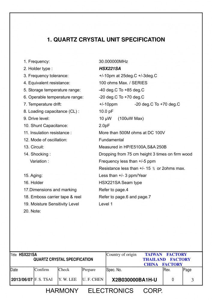 HELE HSX221SA specification page 3
