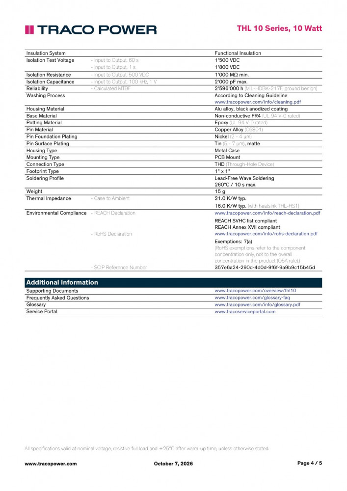 THL 10 technical document, page 4