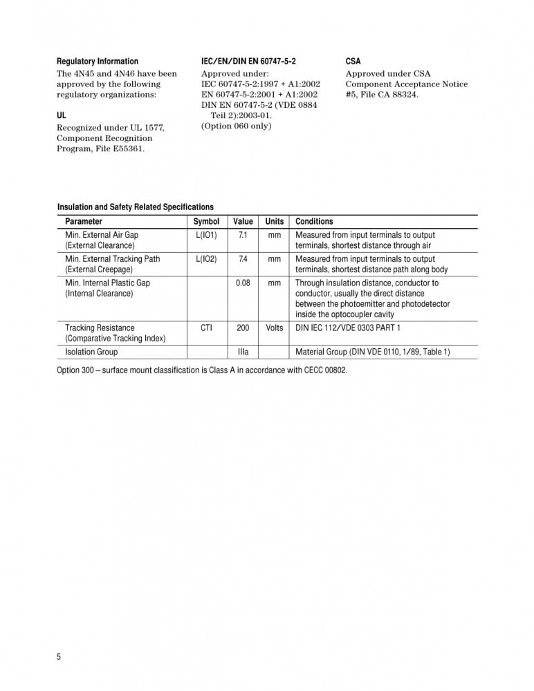 4N45 datasheet page 5