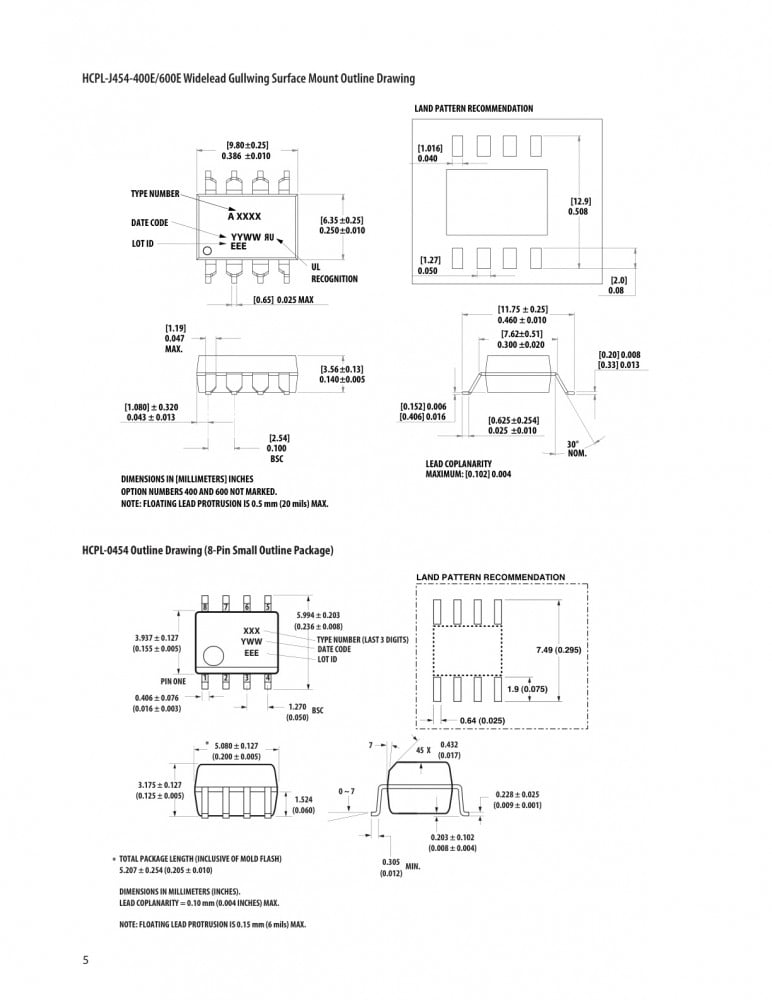 HCPL-0454-000E datasheet page 5