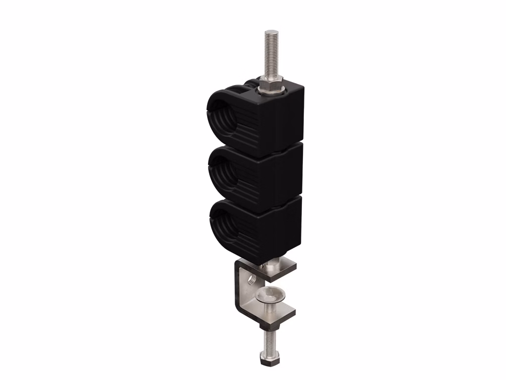 Single Side, 3-Hole, Feeder Clamp for 5/8
