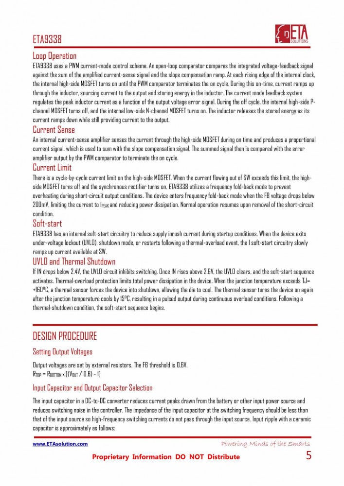 ETA9338D3M datasheet page 5
