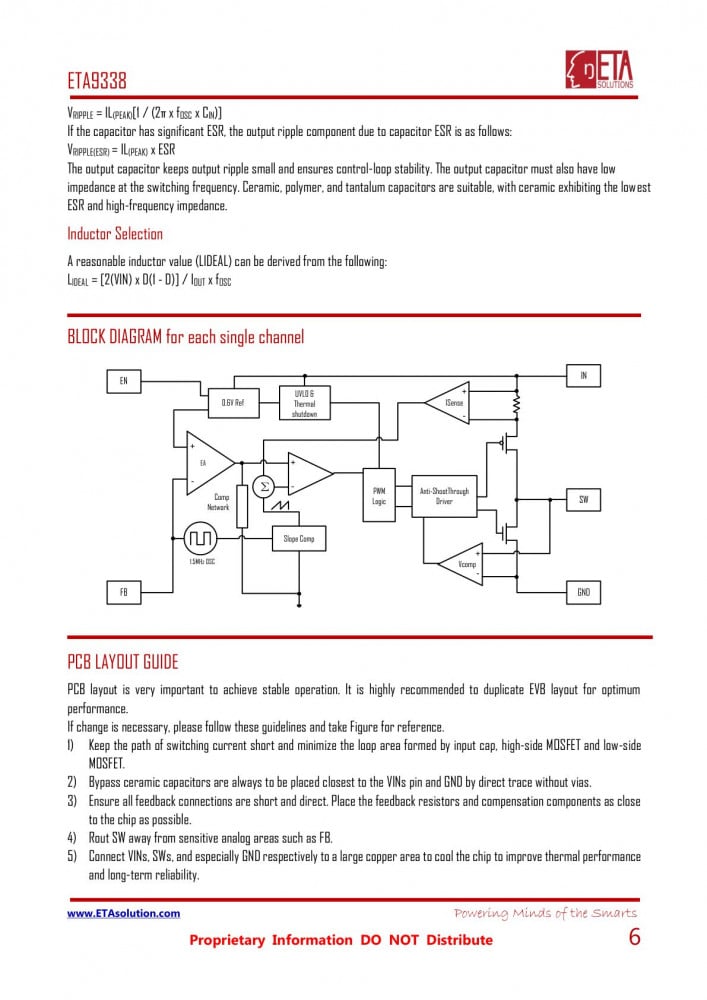 ETA9338D3M datasheet page 6