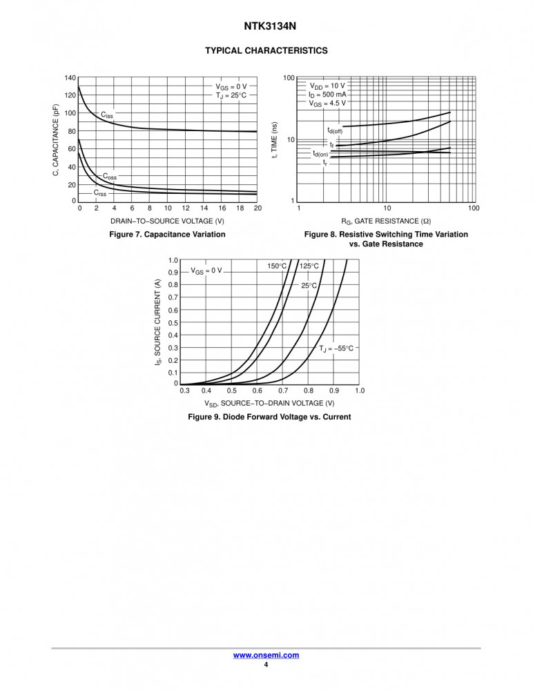NTK3134NT1G datasheet page 4