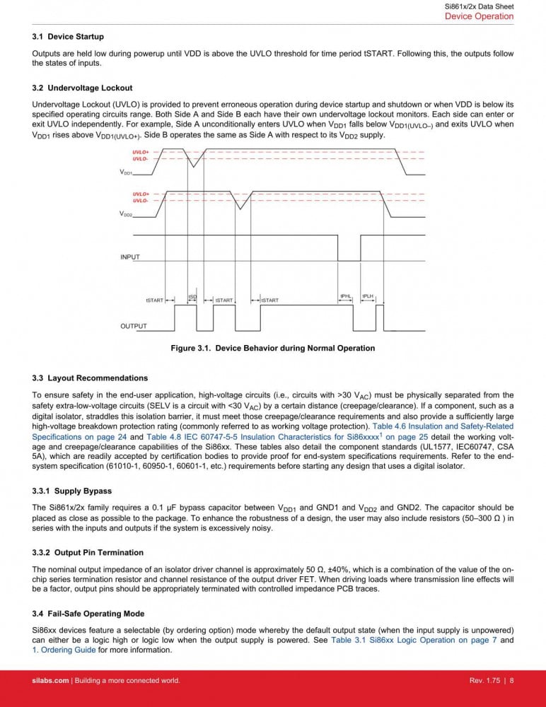 Datasheet page 8
