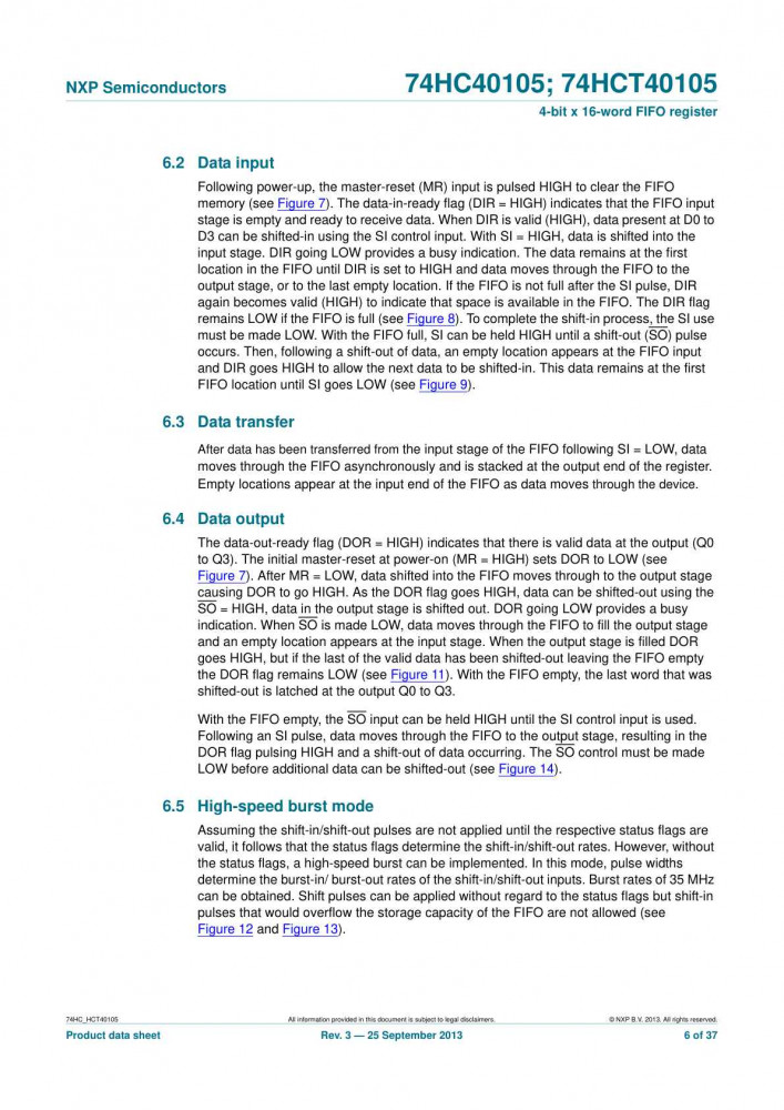 74HC40105 datasheet page 6