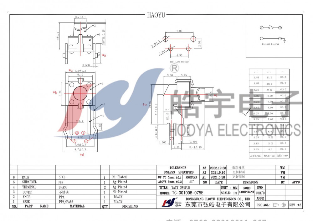 TC-00100B-075E specification page 2