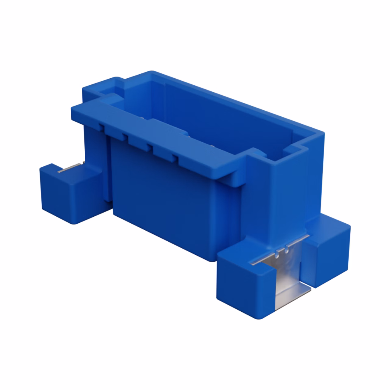 DuraClik Wire-to-Board Header, Single Row, Vertical, 6 Circuits, Tin (Sn) Plating, Blue for sale