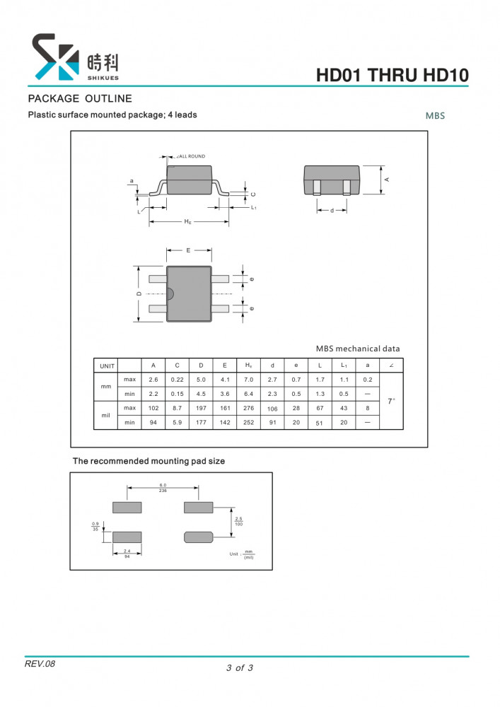 HD01 datasheet page 3