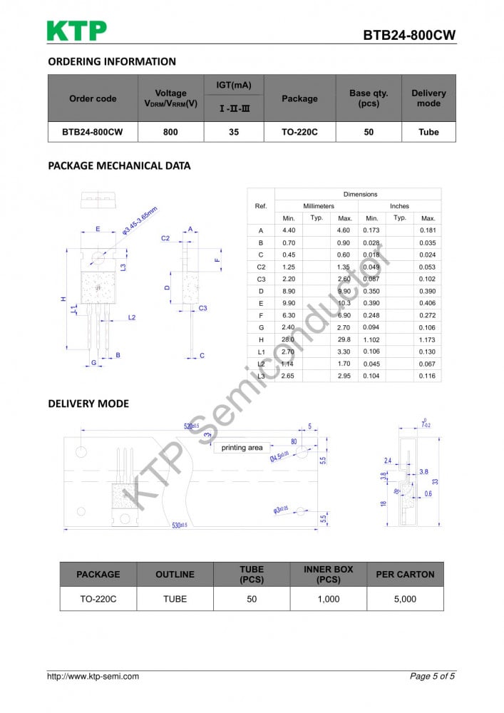 BTB24-800CW datasheet page 5