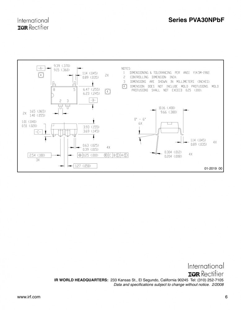 PVA3055NSPBF datasheet page 6