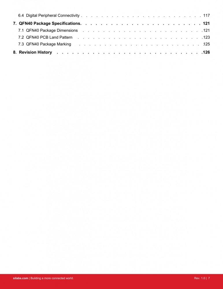 EFR32FG23L datasheet page 7