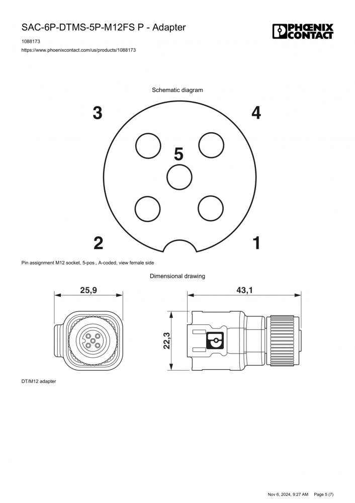 Phoenix Contact 1088173 technical document page 5