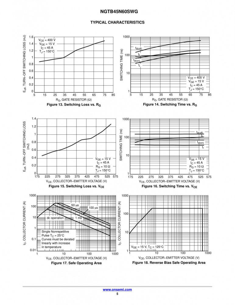 NGTB45N60SWG technical document page 5