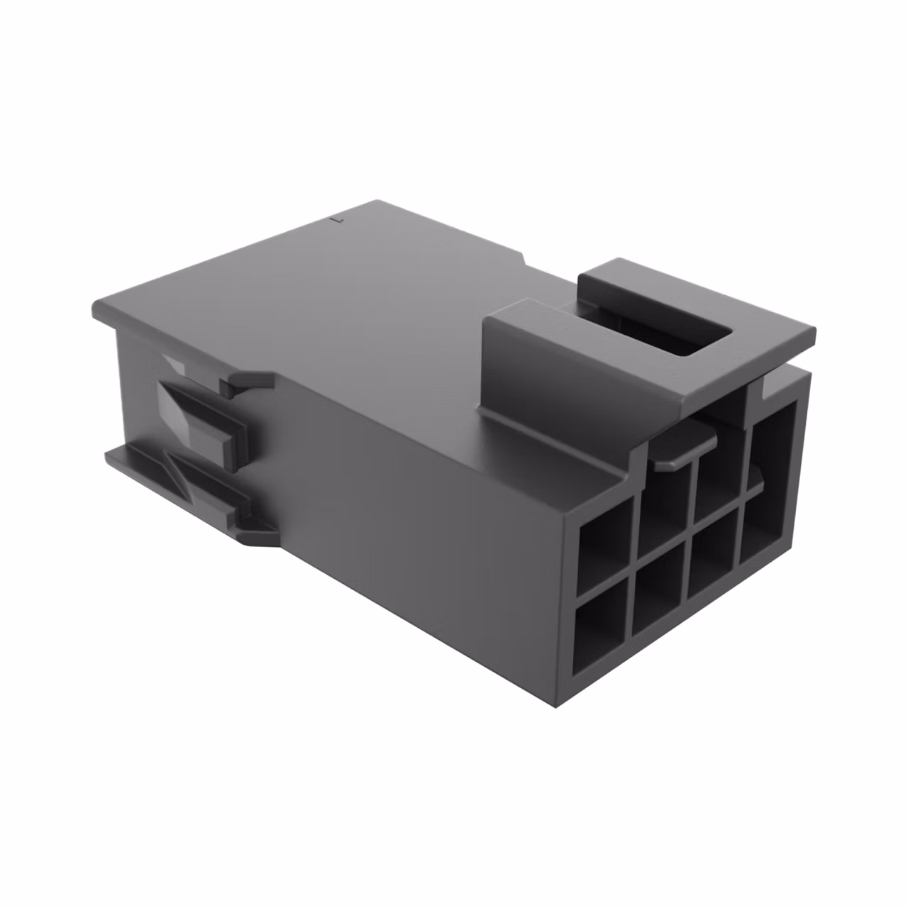 Nano-Fit Plug Housing, TPA Capable, 2.50mm Pitch, Dual Row, 8 Circuits, Black, Low-Halogen for sale