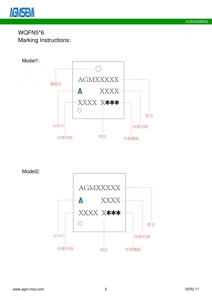 AGM306MNQ datasheet page 6