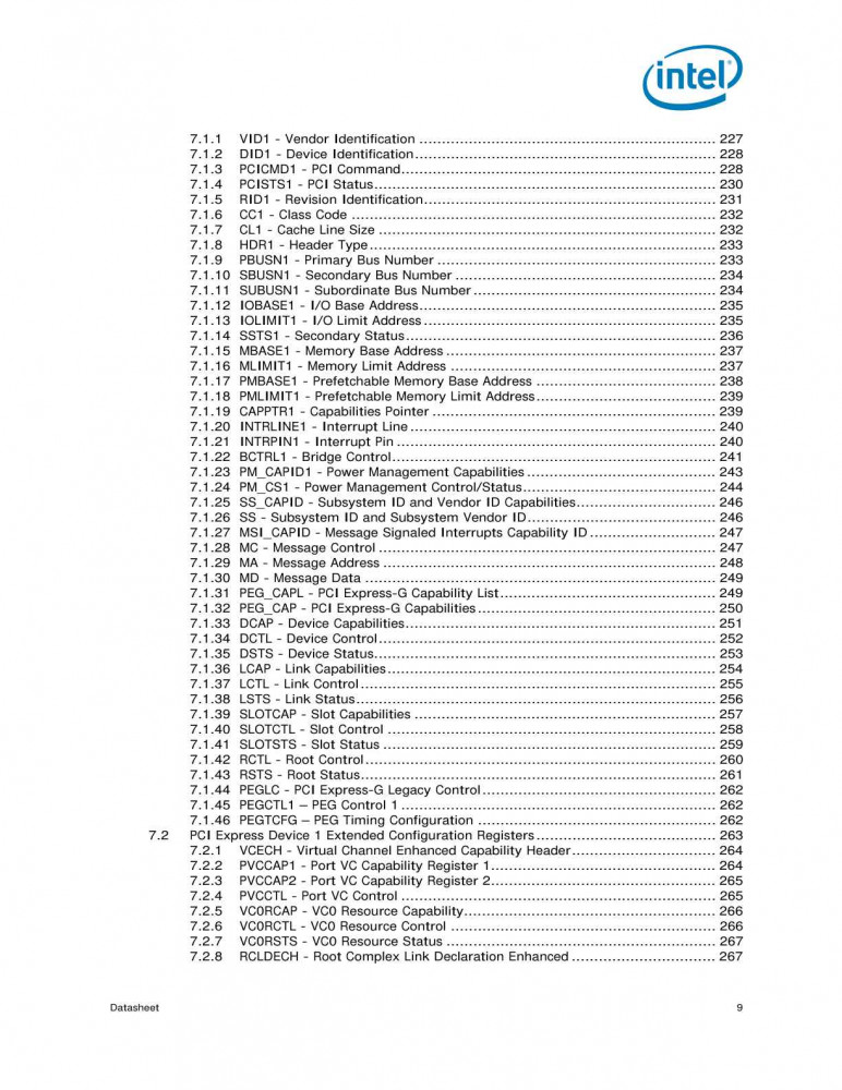 Intel 945GSE datasheet page 9