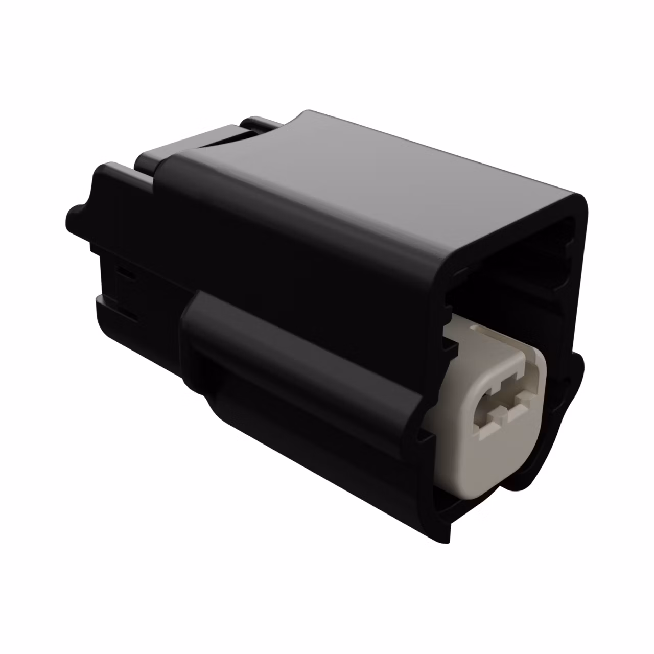2.54mm MX64 Sealed Single Row Crimp Housing, GET Terminal, Black, 2 Circuits, Key C, without CPA Lock for sale