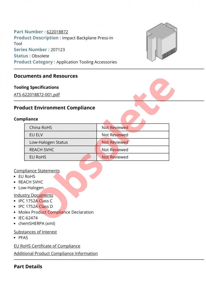 Tooling specification page 1