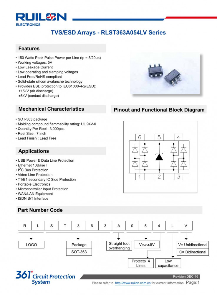 RLST363A054LV datasheet page 2