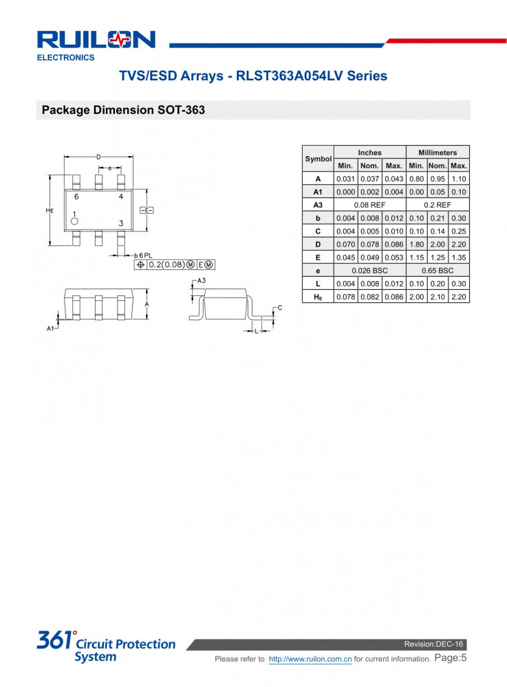 RLST363A054LV datasheet page 6