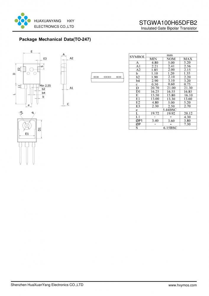 STGWA100H65DFB2-HXY datasheet page 7