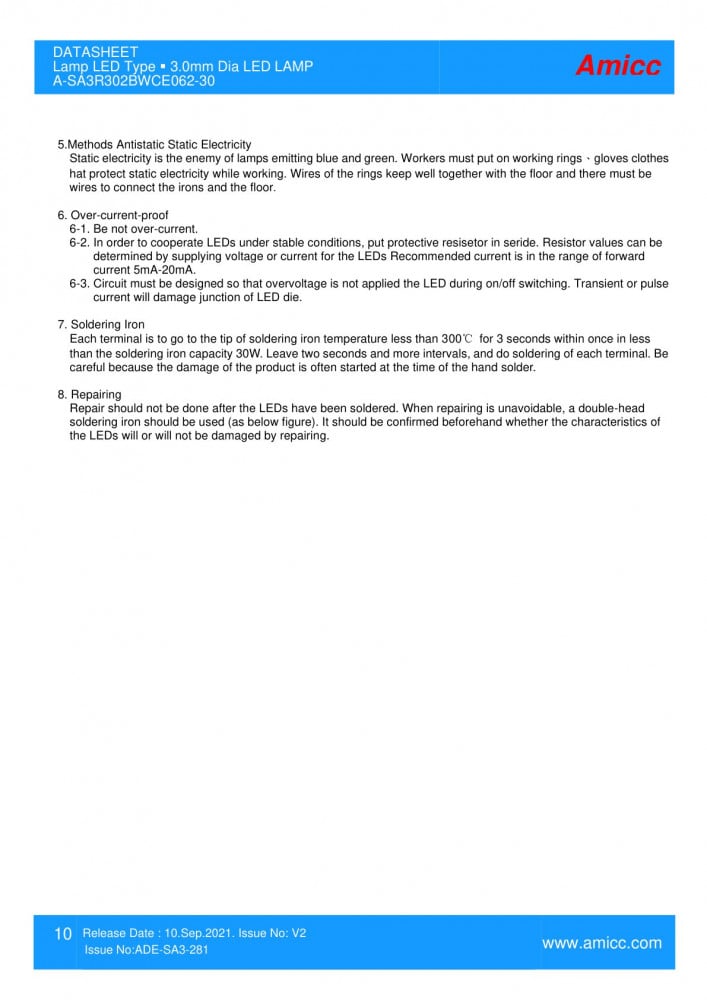 A-SA3R302BWCE062-30 datasheet page 10