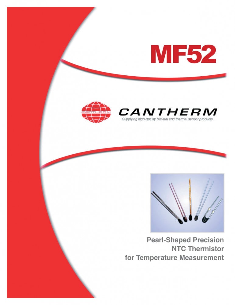 Cantherm MF52 datasheet page 1