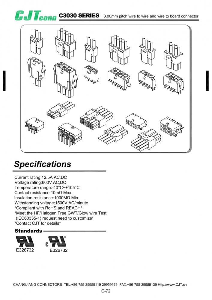 CJT C3030 series document page 1