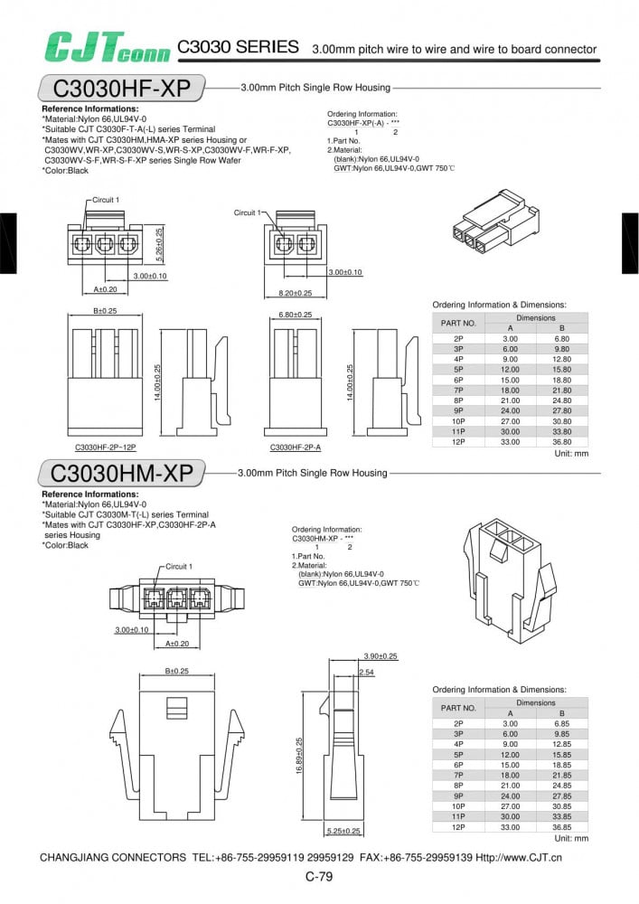 CJT C3030 series document page 8