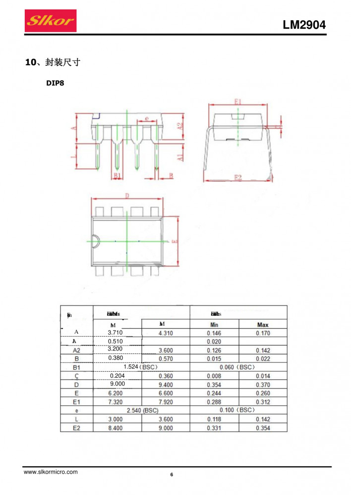 LM2904 datasheet page 6