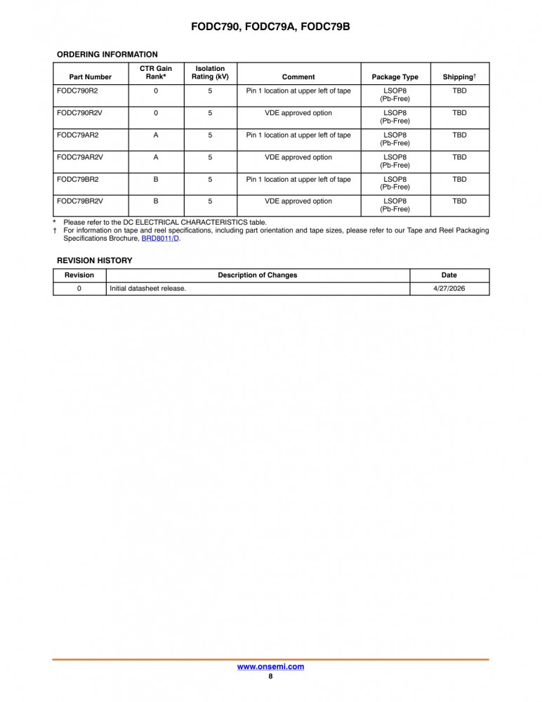FODC790 datasheet page 8