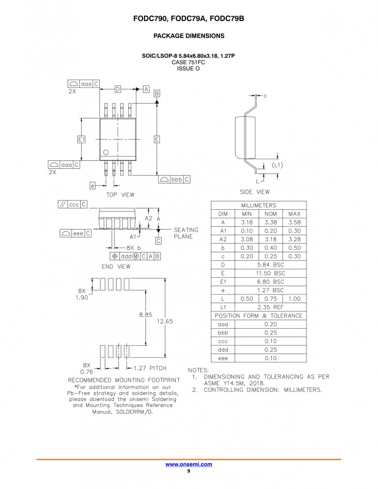 FODC790 datasheet page 9