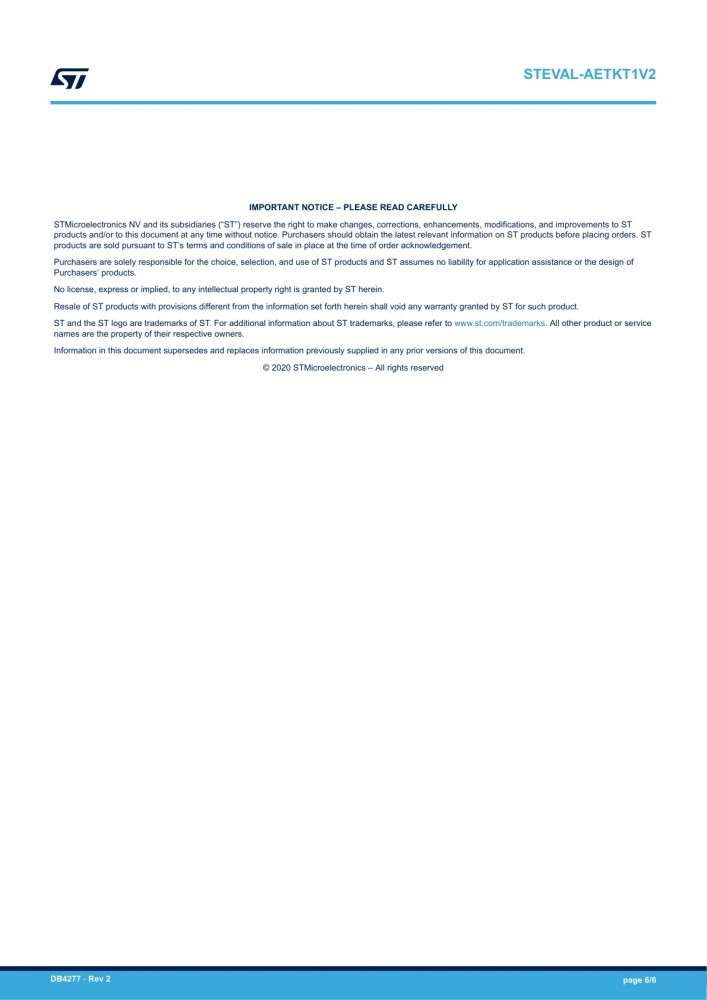 STEVAL-AETKT1V2 technical document page 6