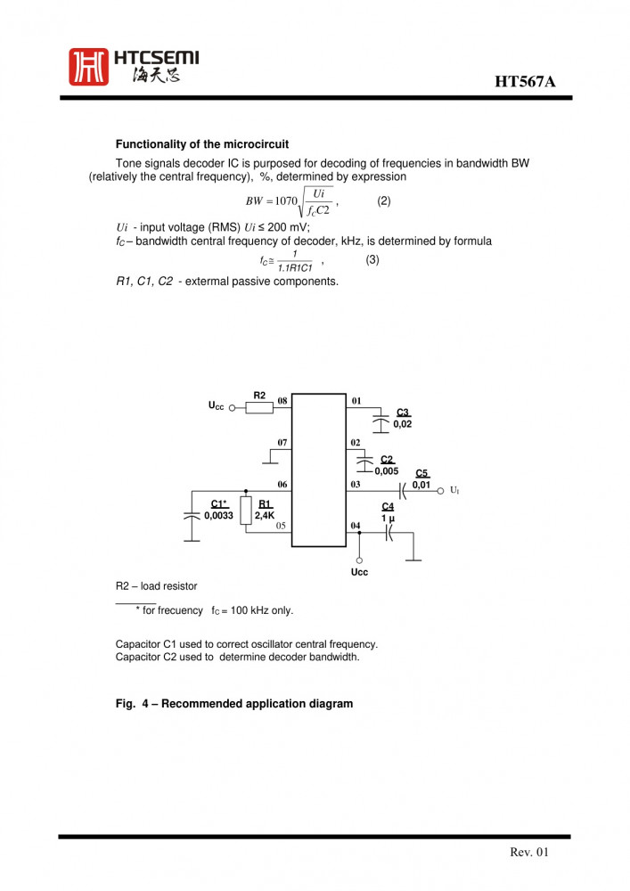 HT567ARZ datasheet page 6