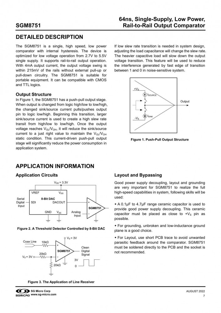 SGM8751 datasheet page 7
