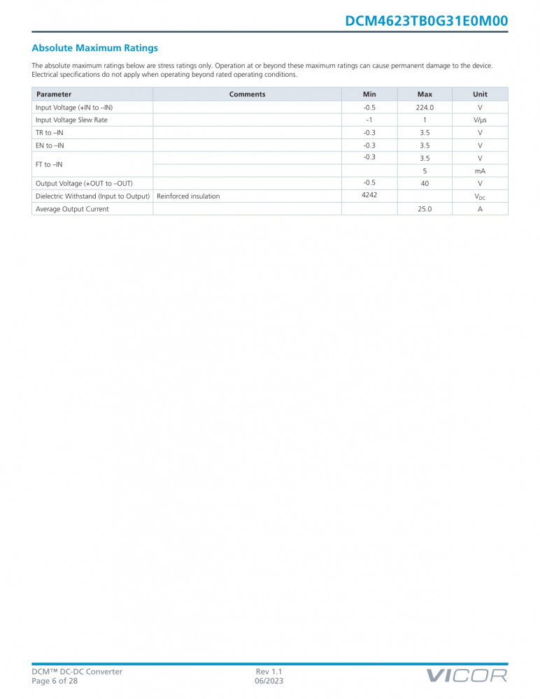 DCM4623TB0G31E0M00 technical document page 6