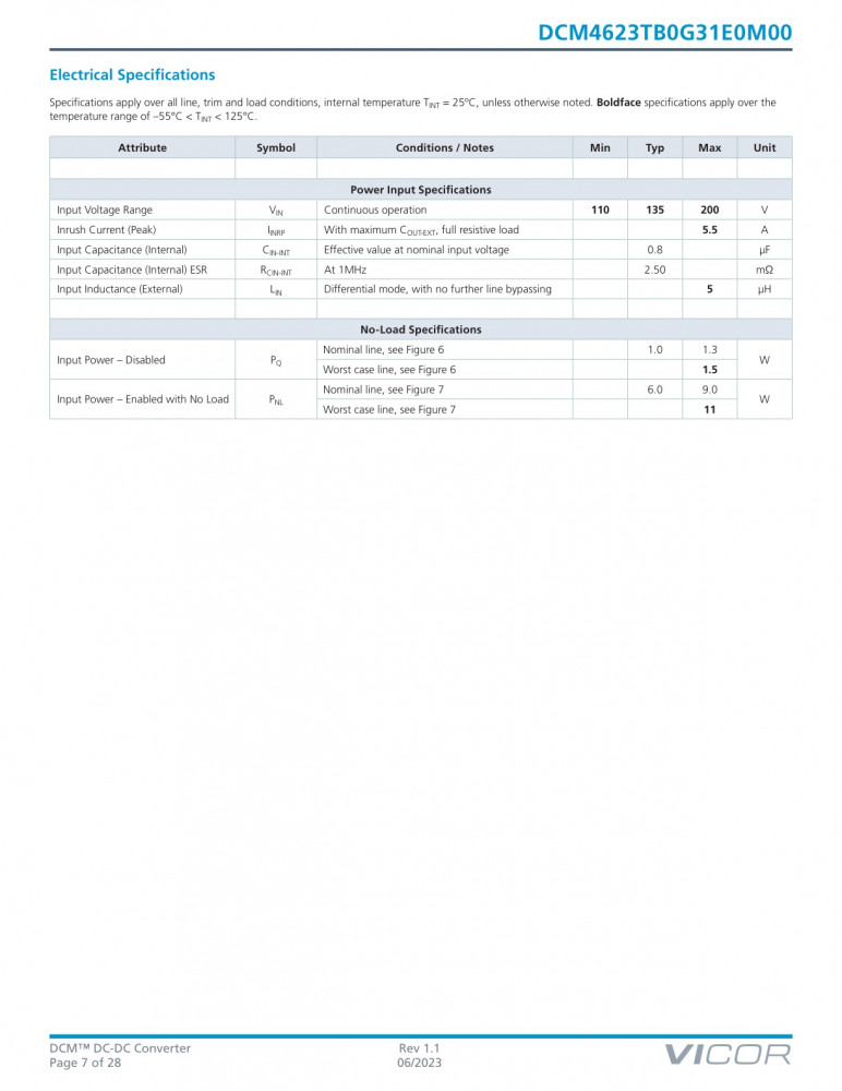 DCM4623TB0G31E0M00 technical document page 7