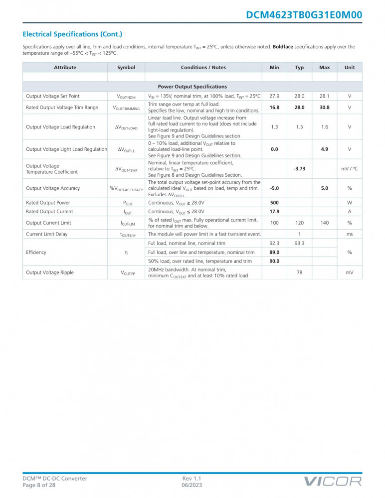 DCM4623TB0G31E0M00 technical document page 8