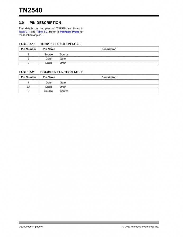 TN2540N3 technical document page 6