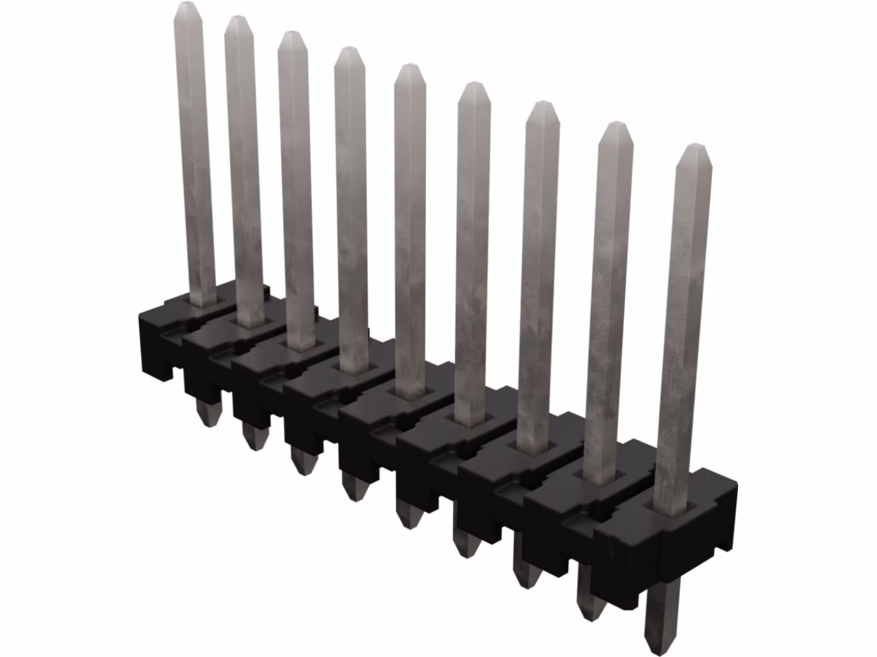 KK 396 Breakaway Header, Vertical, 9 Circuits, Matte Tin (Sn) Plating, Pin Length 23.80mm (.937