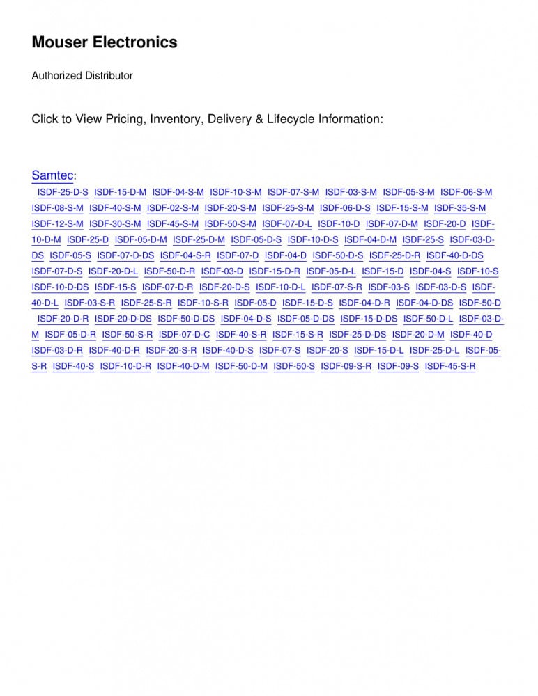 Samtec ISDF series technical document page 2